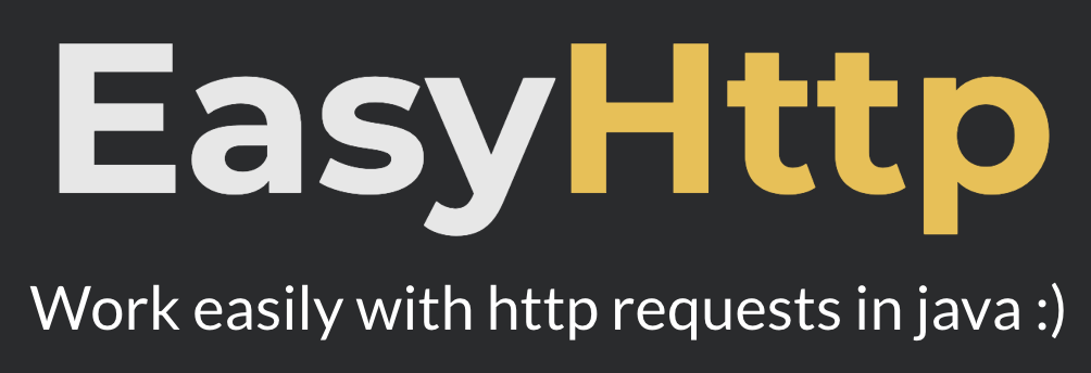EasyHttp - a java http client designed to interact in a faster way with the http client ...